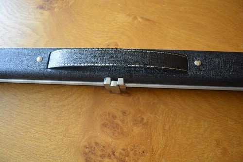 Black One Piece Aluminium Leather Look Cue Case | £69.99 - Handmade ...