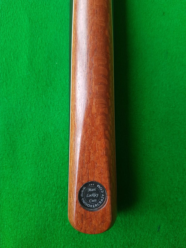 57" 8.75mm 1 Piece Leopard Wood Pool Cue | £239.00 - Handmade Snooker ...