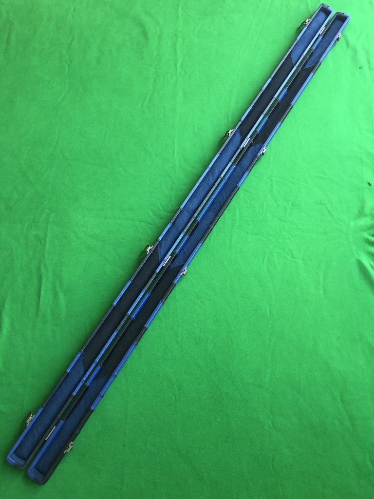 One Piece Blue & Black Slim Cue Case - Handmade Snooker Cues | Pool ...