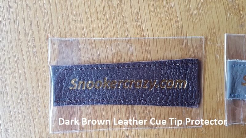 Leather Cue Tip Protector - Dark Brown - Handmade Snooker Cues | Pool ...