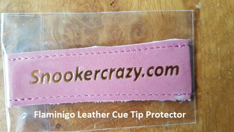 Leather Cue Tip Protector - Flamingo - Handmade Snooker Cues | Pool ...