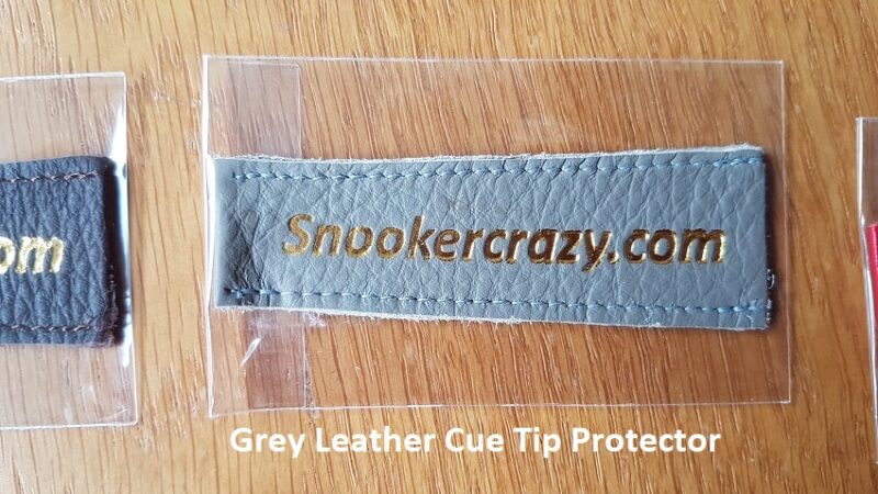 Leather Cue Tip Protector - Grey - Handmade Snooker Cues | Pool Cues ...