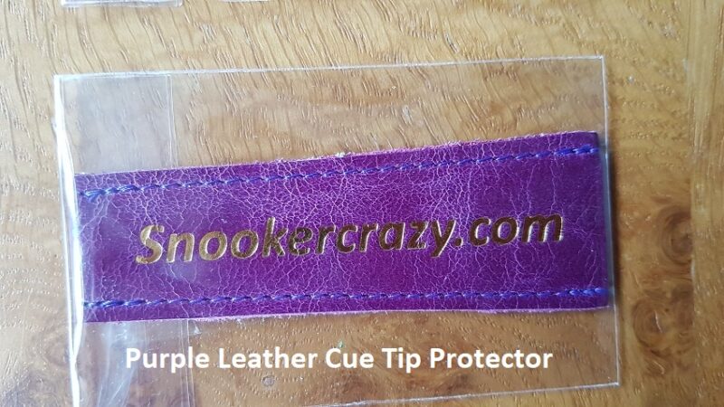 Leather Cue Tip Protector - Purple - Handmade Snooker Cues | Pool Cues ...